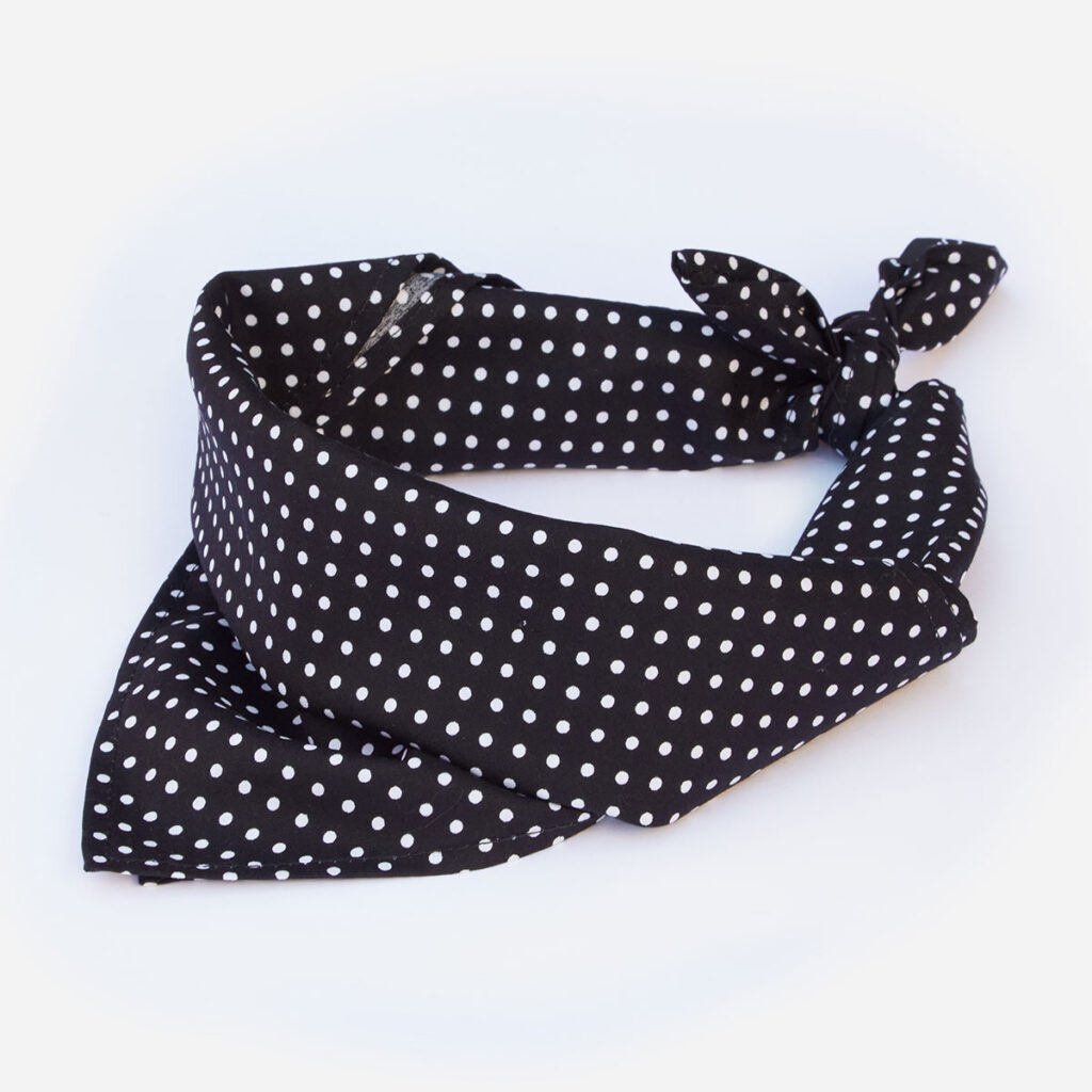 Black Polkadot Neckerchief - Dancys London Ltd.